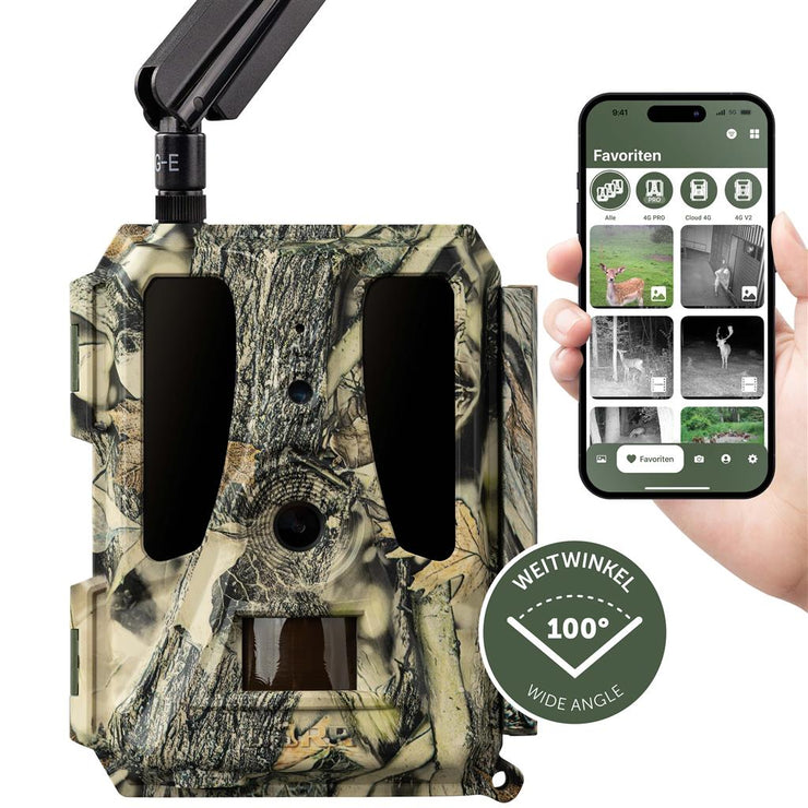 Wildkamera Cloud Pro 4G - Simlockfrei, APP, Akku- & Batteriebetrieb ...